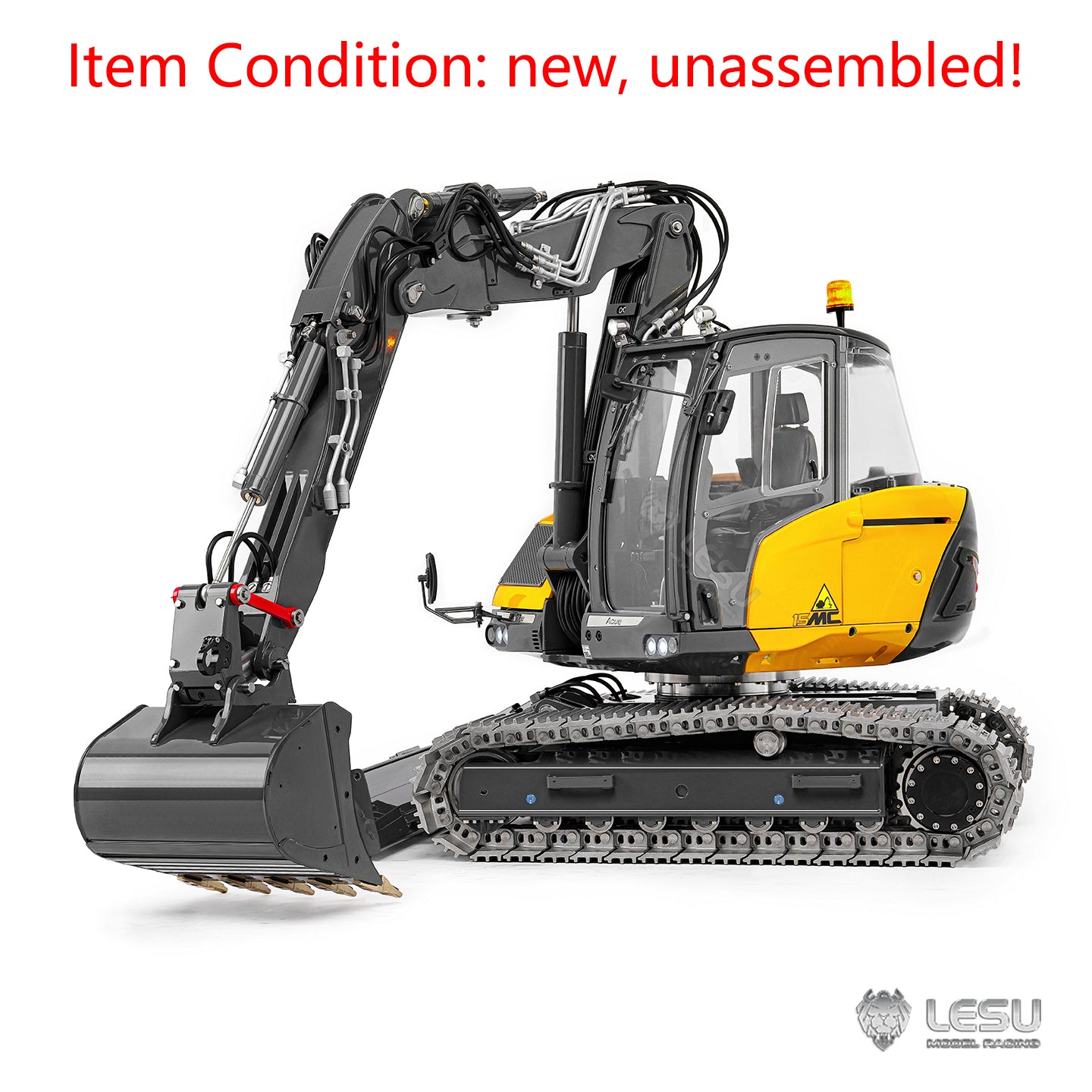 LESU MC15 4 Arms Metal 1/14 Hydraulic Remote Control Excavator KIT Mod ...