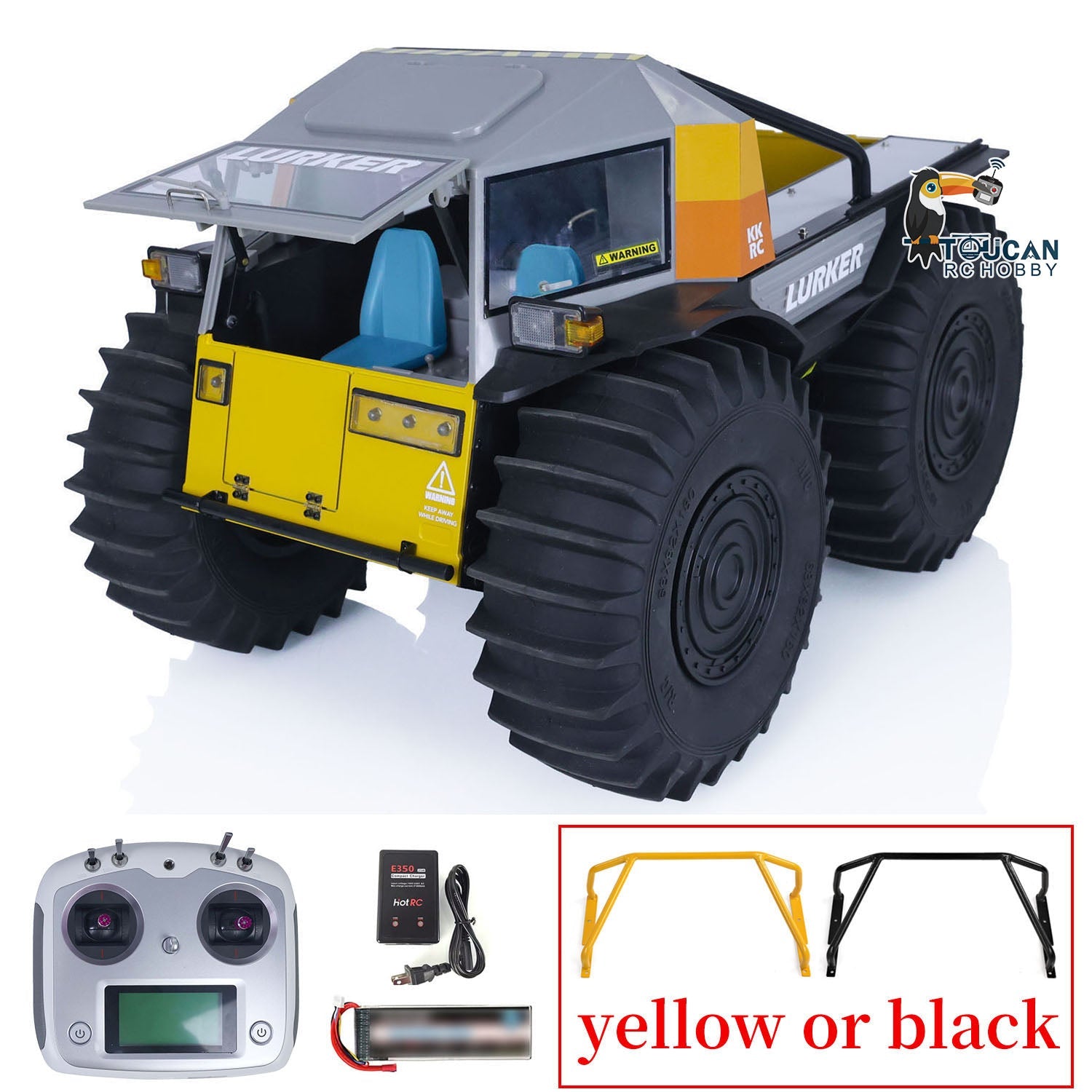 US STOCK Kingkong D-E077 1/10 RTR RC Off-road Vehicle All-terrain Amph ...