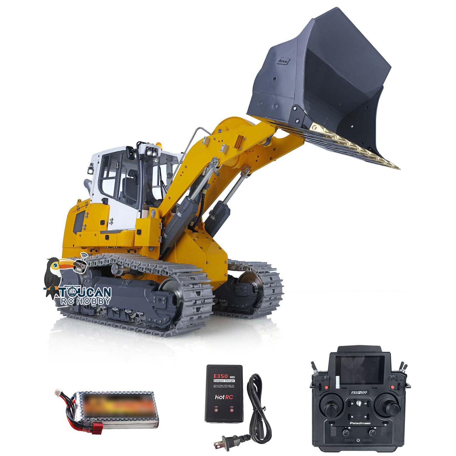 LESU Metal 636 1/14 RC Hydraulic Tracked Loader RTR Remote Control Loa ...