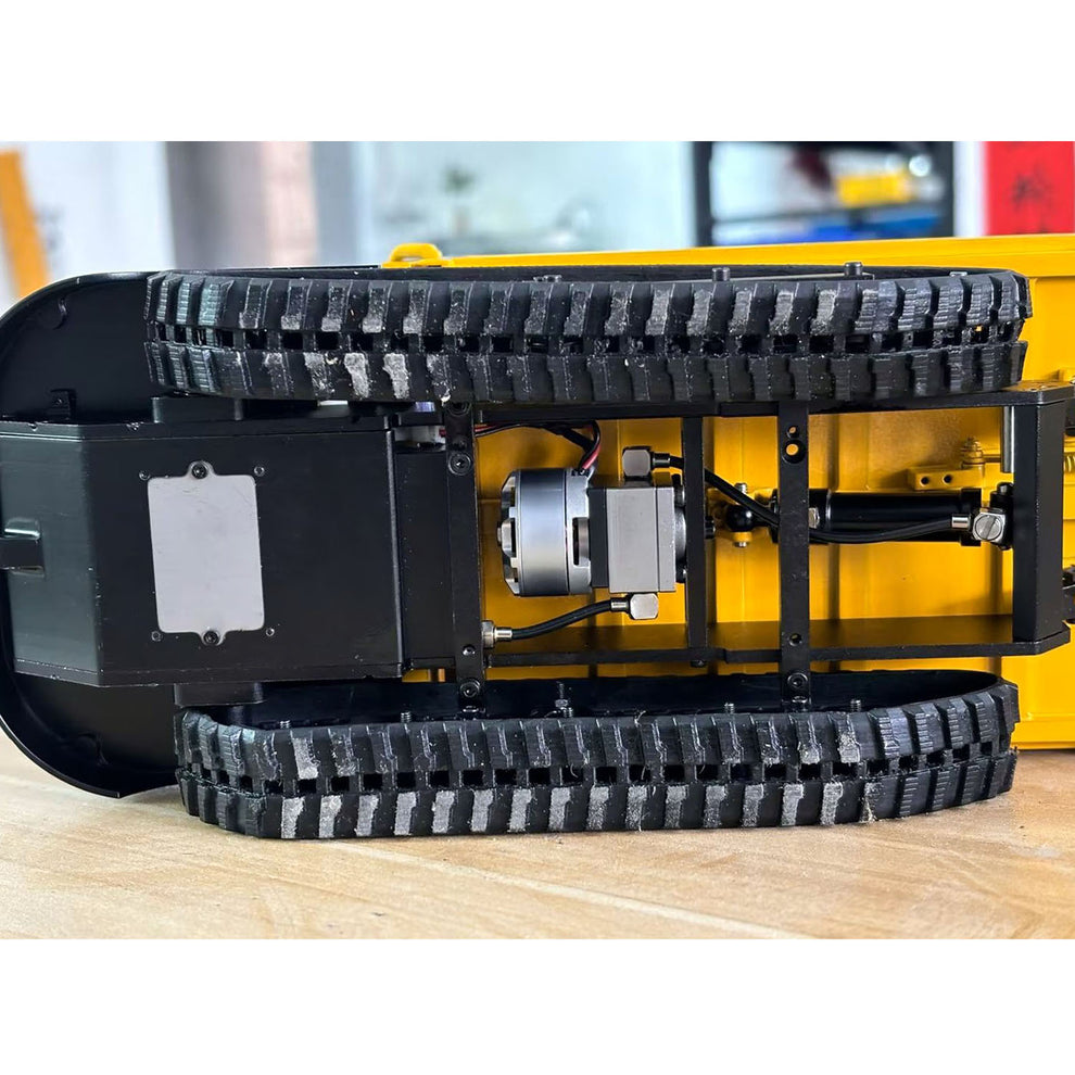 Metal 1/14 Remote Control Hydraulic Tracked Dumper Truck RC Tipper Mod ...